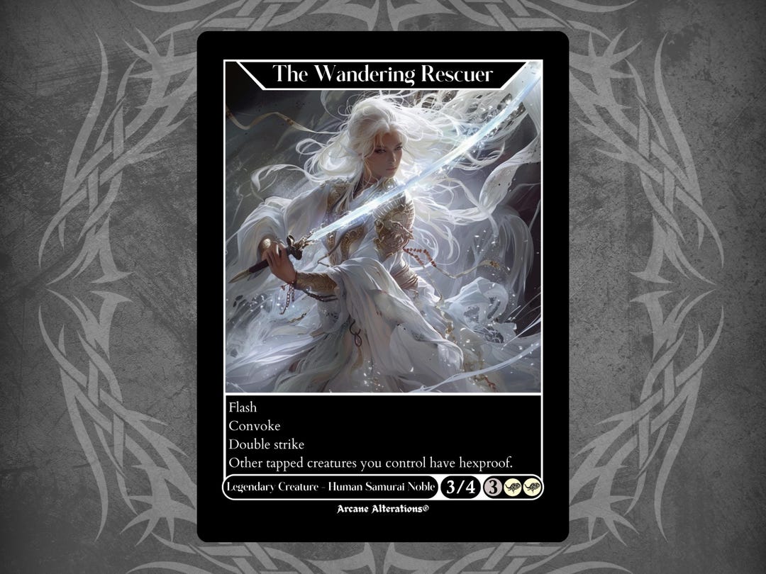 The Wandering Rescuer - Full Art Custom Card - Etsy