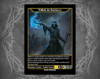 Wilhelt,the Rotcleaver Full Art Mtg Proxy Custom Card Holographic - Etsy