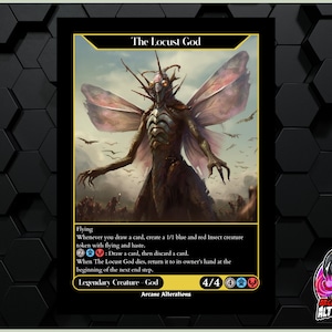 The Locust God - Full Art Custom Card - Etsy