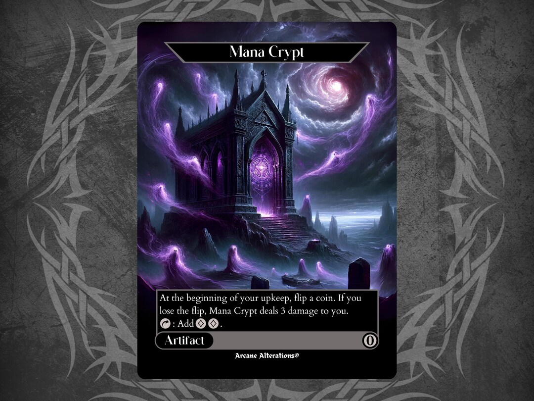 Mana Crypt - Proxy Full Art Custom Card - Etsy