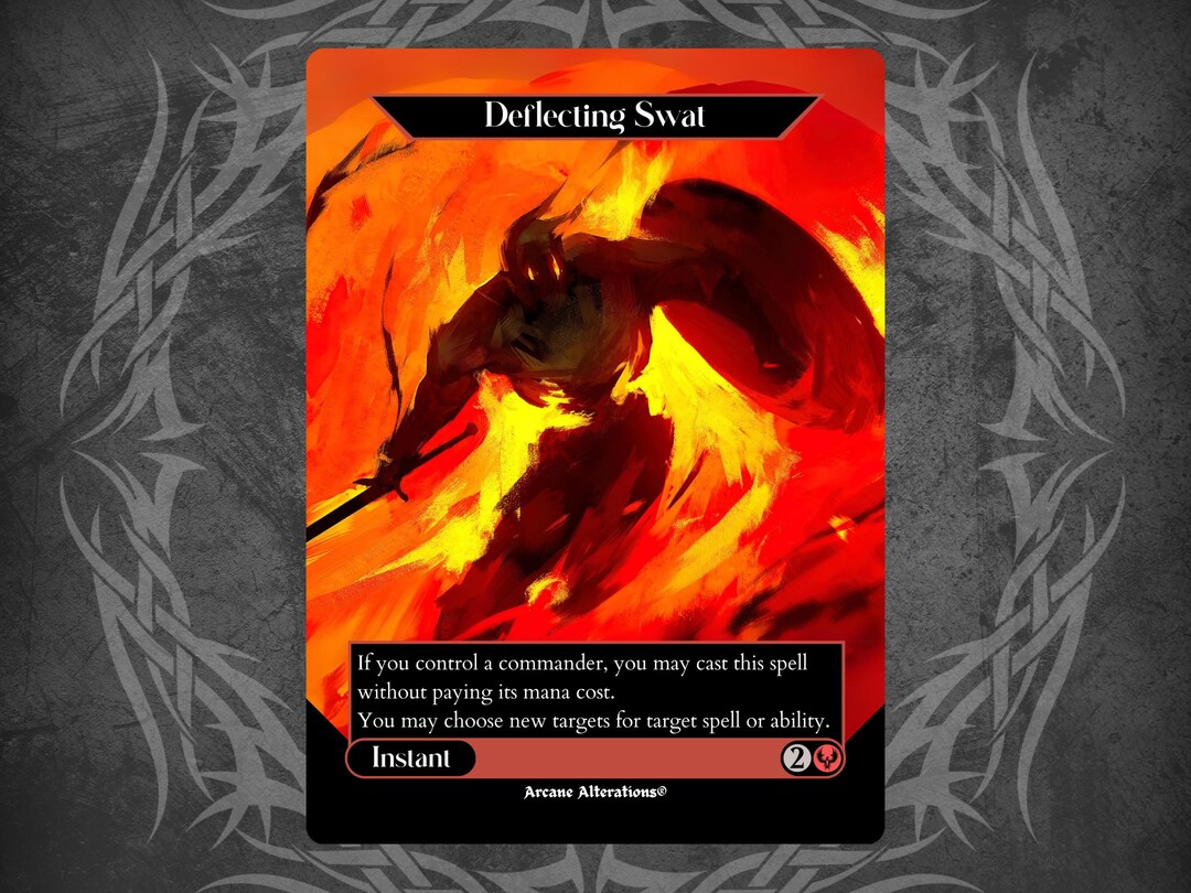Deflecting Swat - Proxy Full Art Custom Card - Etsy