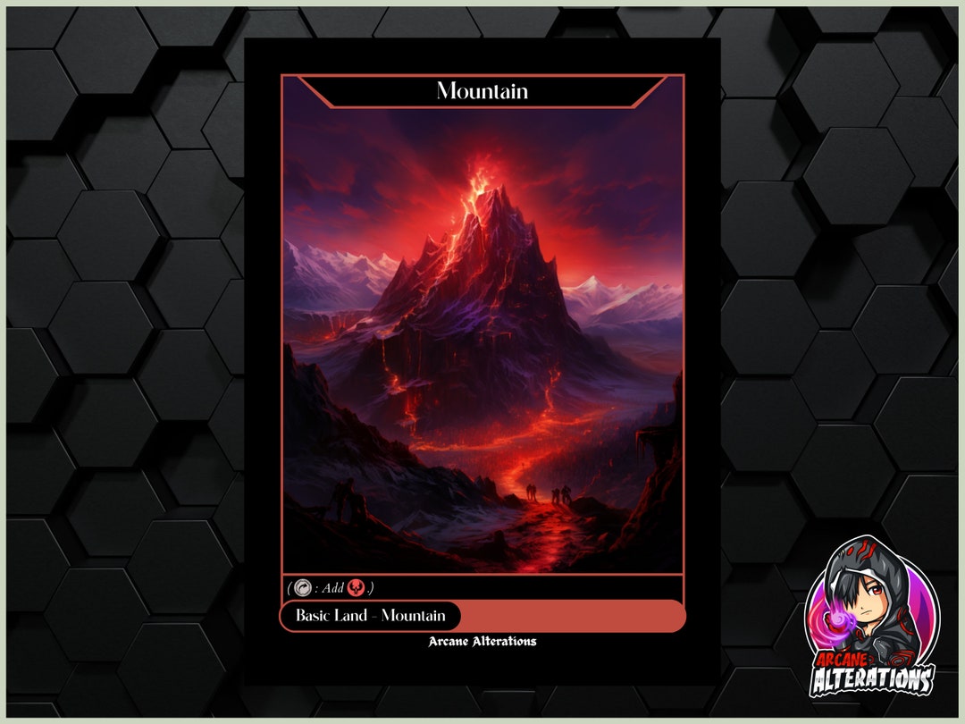 Basic Mountain Full Art Custom Card - Etsy
