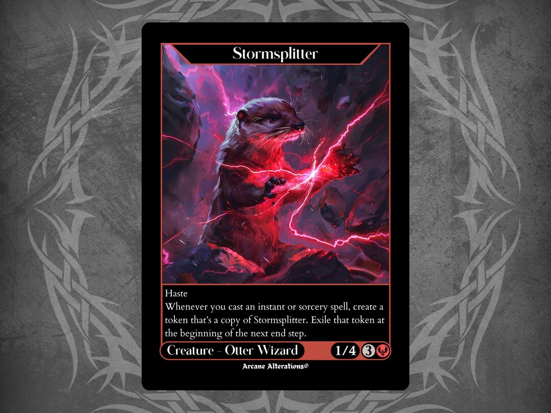 Stormsplitter - Full Art Custom Card - Etsy