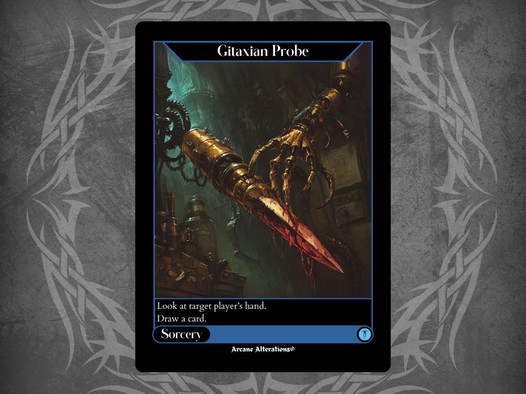 Gitaxian Probe - Full Art Custom Card - Etsy