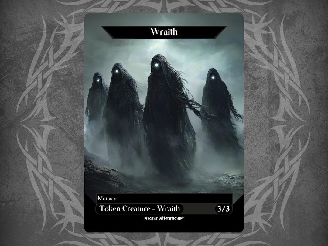 Wraith Token - Proxy Full Art Custom Card - Etsy