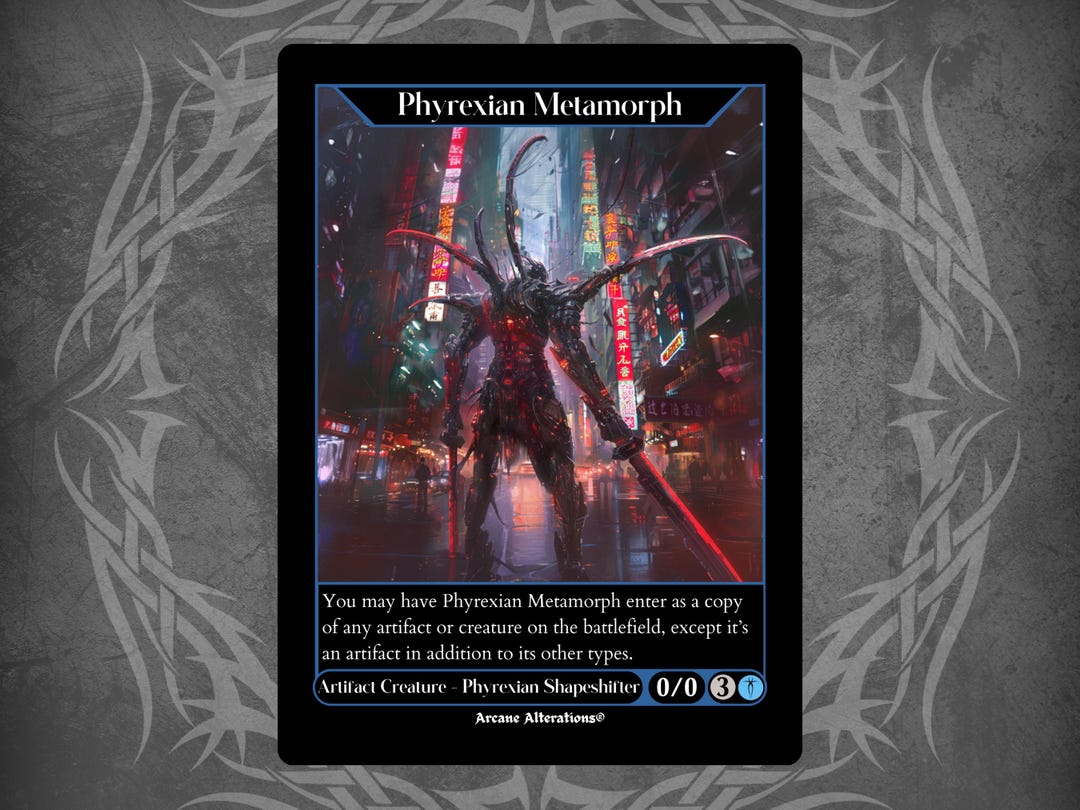 Phyrexian Metamorph - Full Art Custom Card - Etsy