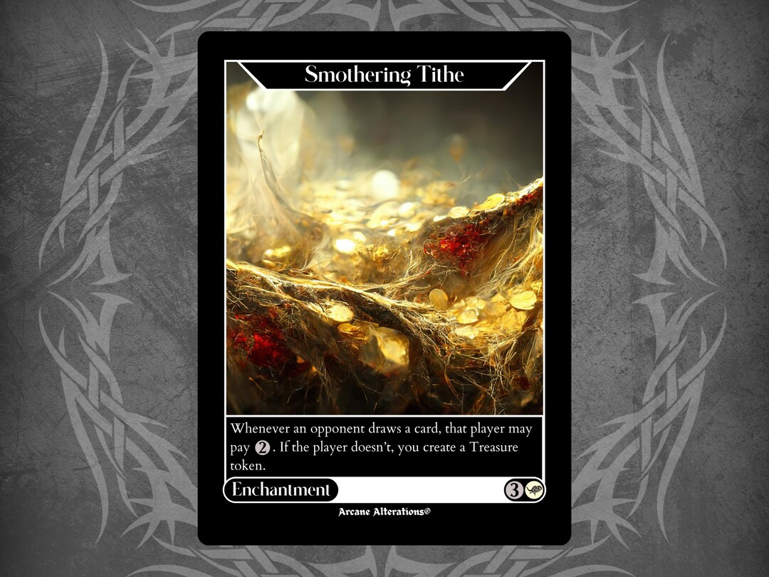 Smothering Tithe - Full Art Custom Card - Etsy