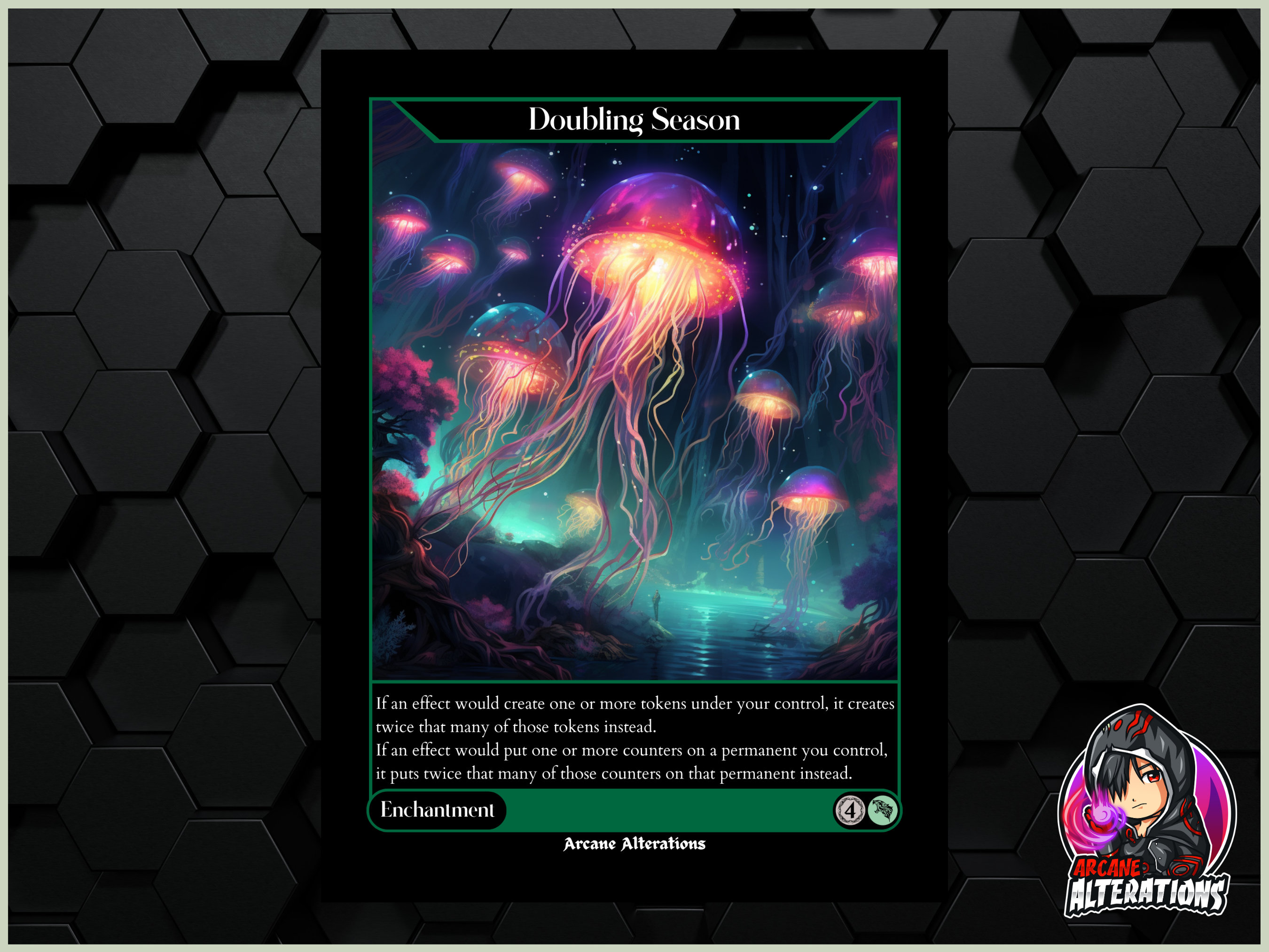 Doubling Season Full Art Custom Card - Etsy