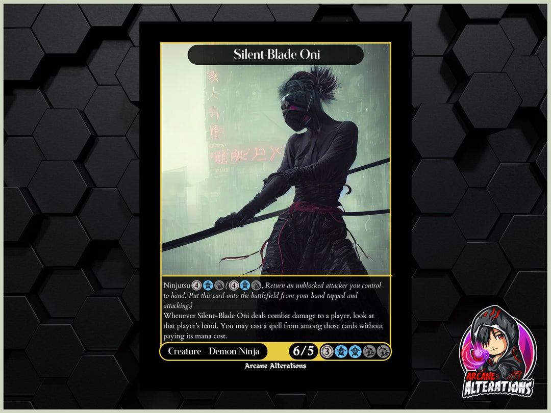 Silent-blade Oni Full Art Custom Card - Etsy