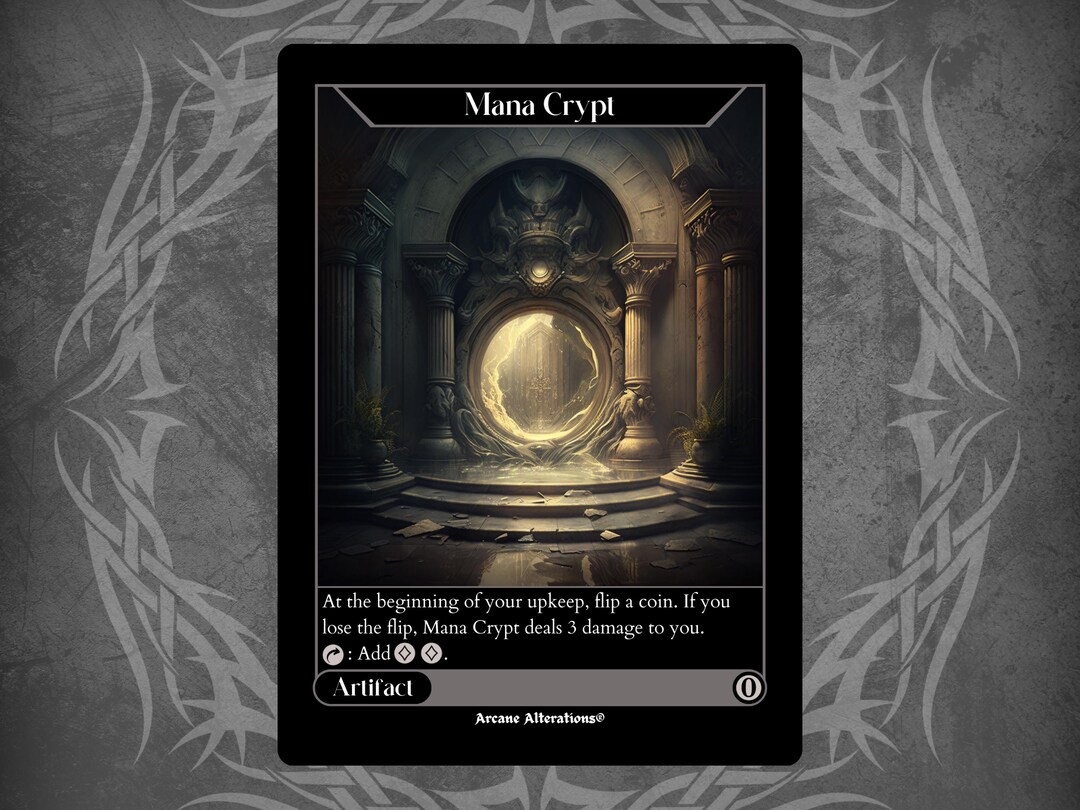 Mana Crypt - Full Art Custom Card - Etsy