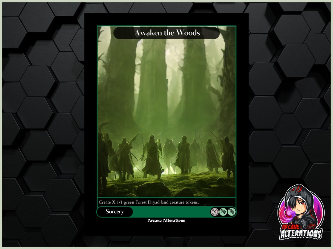 Awaken the Woods Full Art Custom Card - Etsy