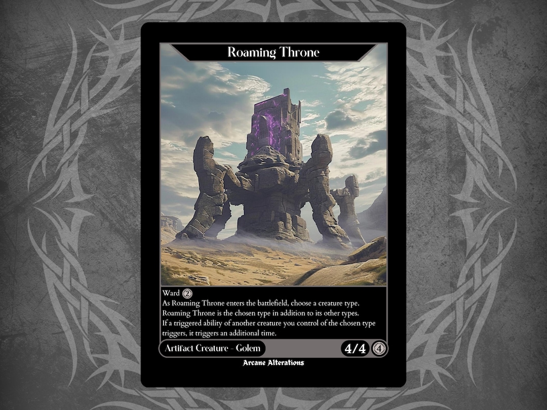 Roaming Throne Full Art Custom Card - Etsy
