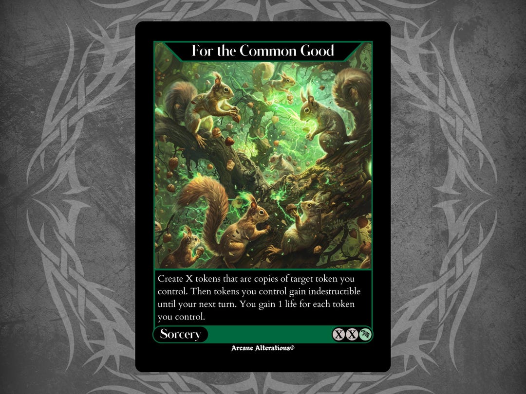 For the Common Good - Full Art Custom Card - Etsy