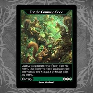 For the Common Good - Full Art Custom Card - Etsy