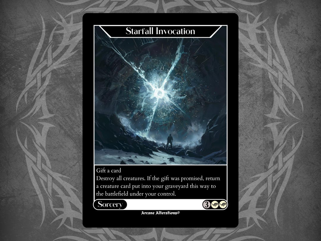 Starfall Invocation - Full Art Custom Card - Etsy