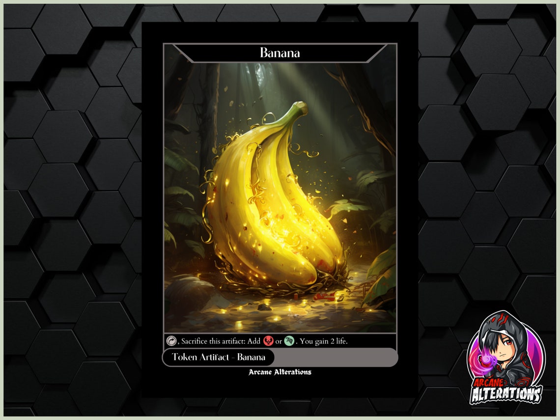 Banana Token Full Art Custom Card - Etsy