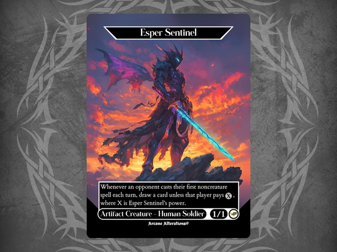 Esper Sentinel - Proxy Full Art Custom Card - Etsy