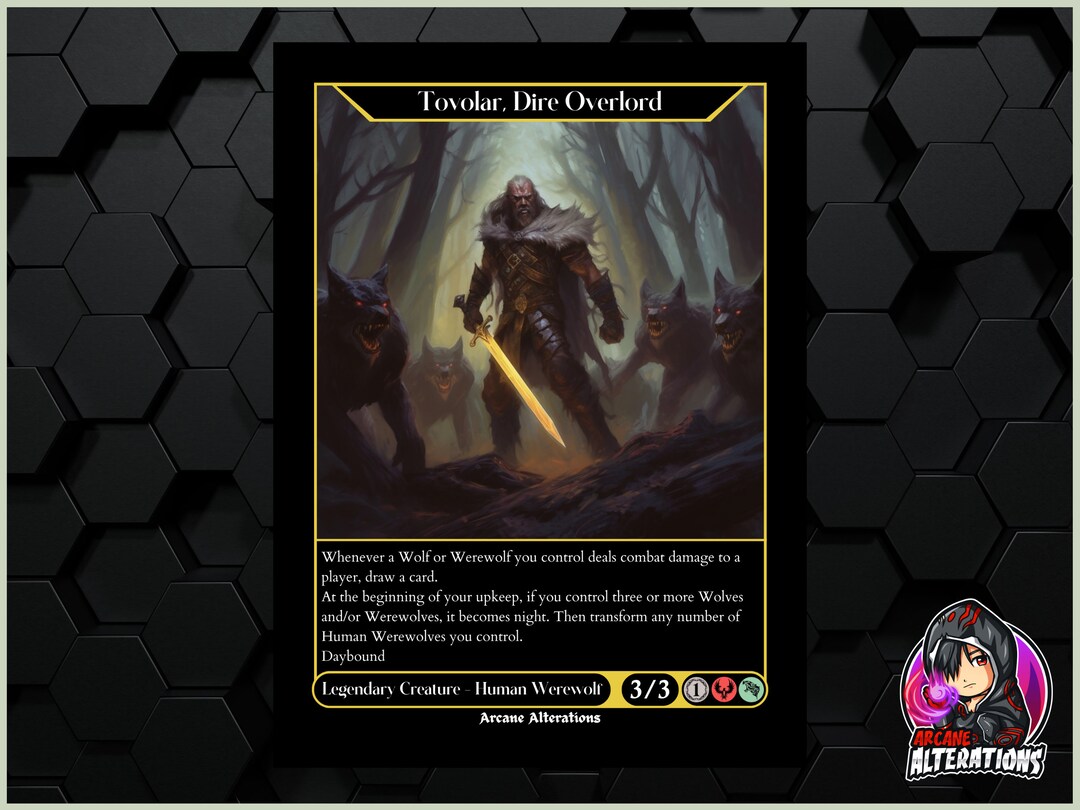 Tovolar, Dire Overlord - Full Art Custom Card - Etsy