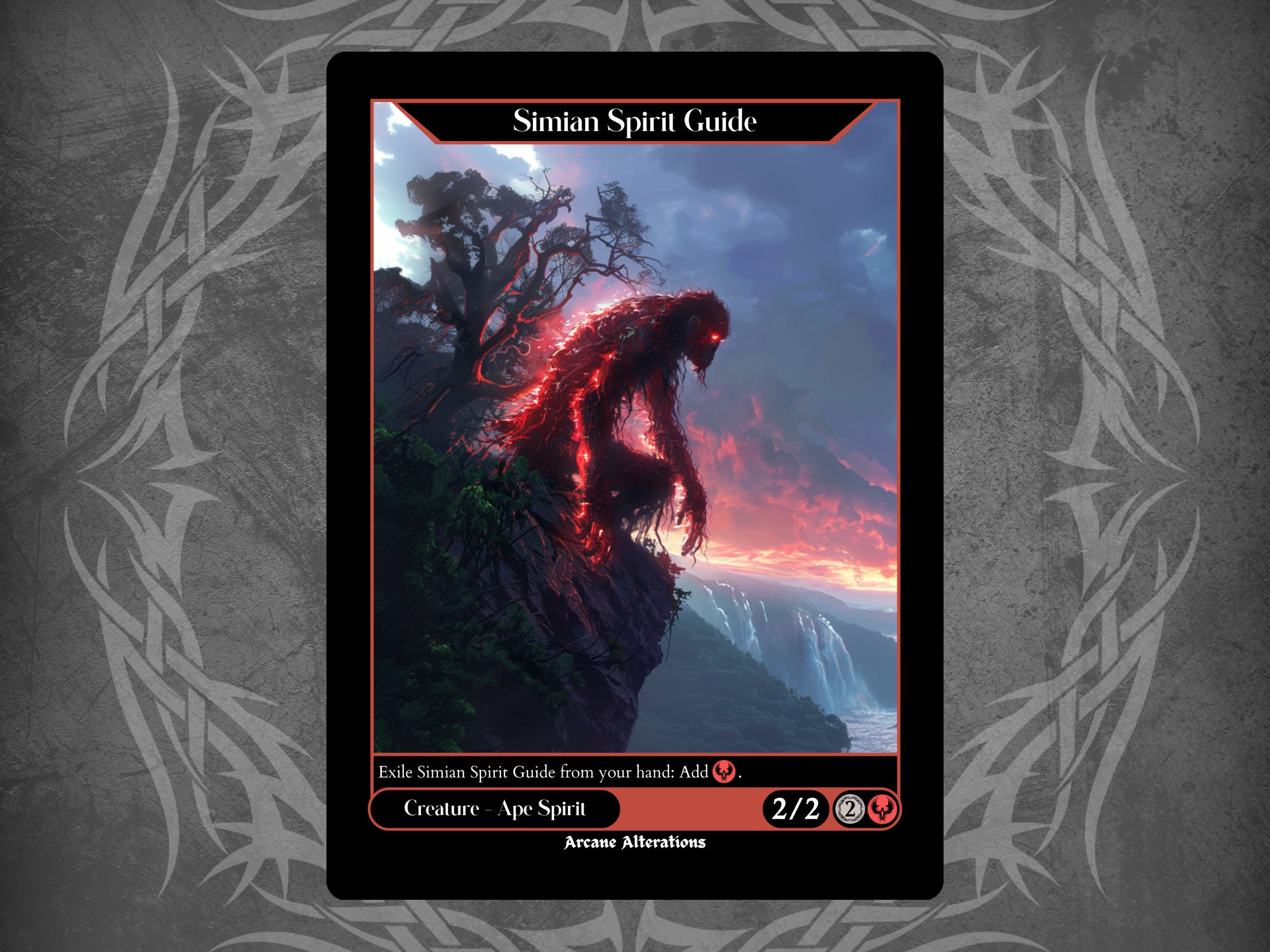 Simian Spirit Guide Full Art Custom Card - Etsy