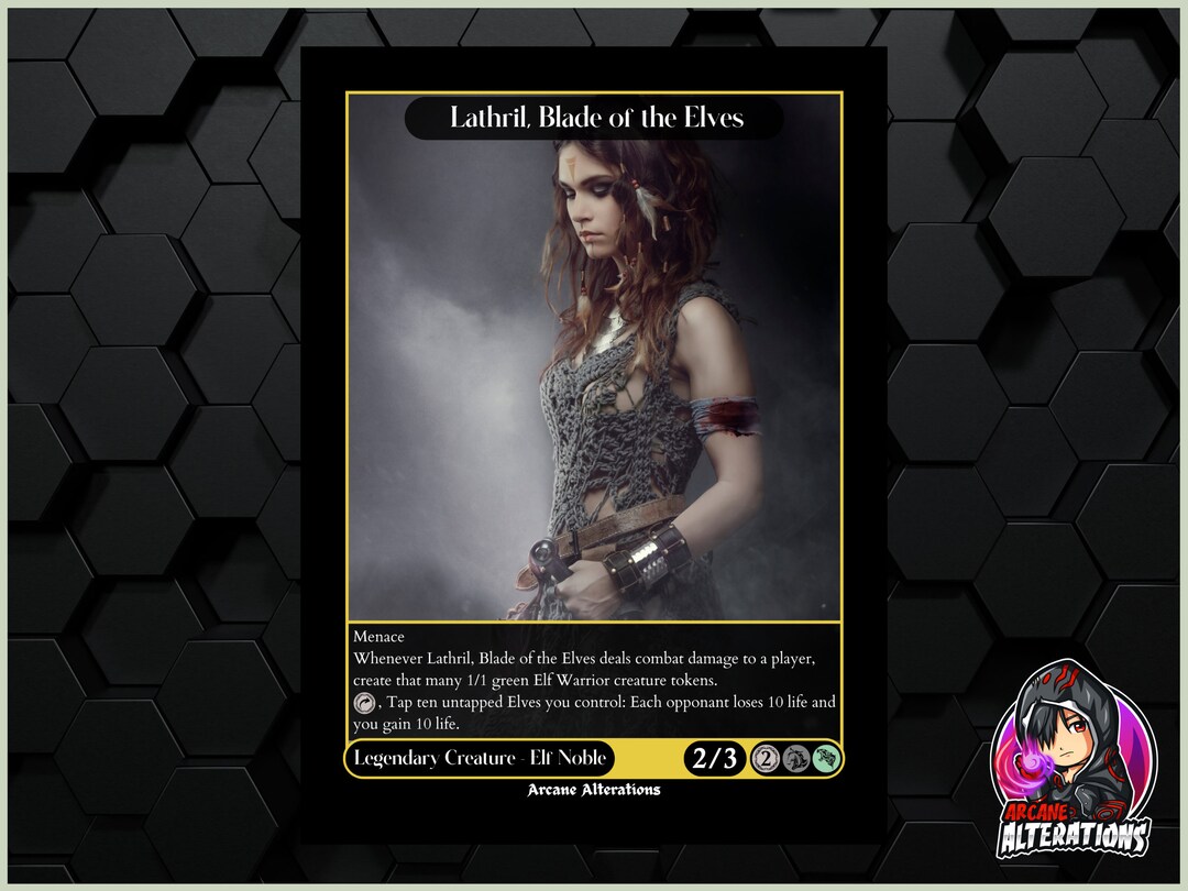 Lathril, Blade of the Elves Full Art Custom Card - Etsy