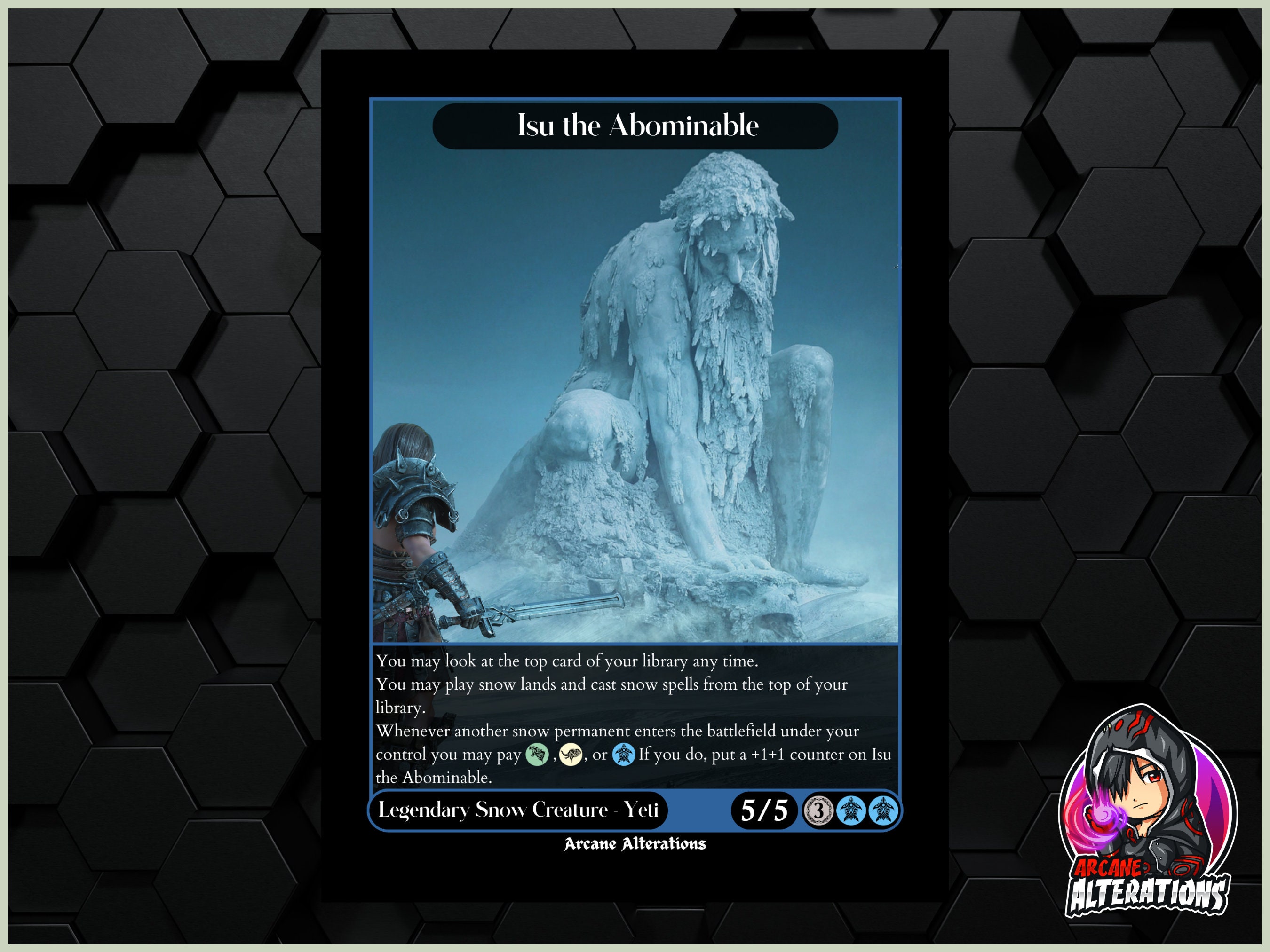 Isu the Abominable Full Art Custom Card - Etsy