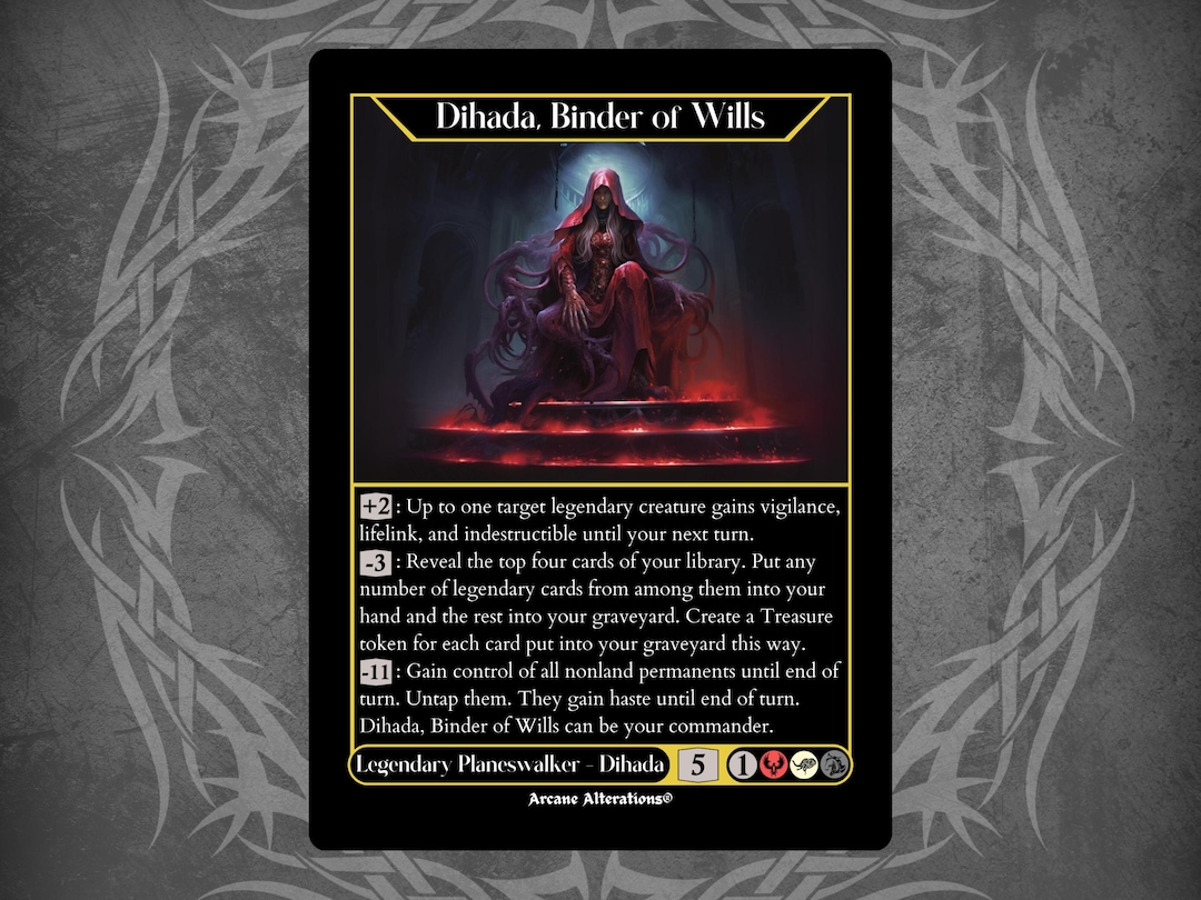Dihada, Binder of Wills - Full Art Custom Card - Etsy