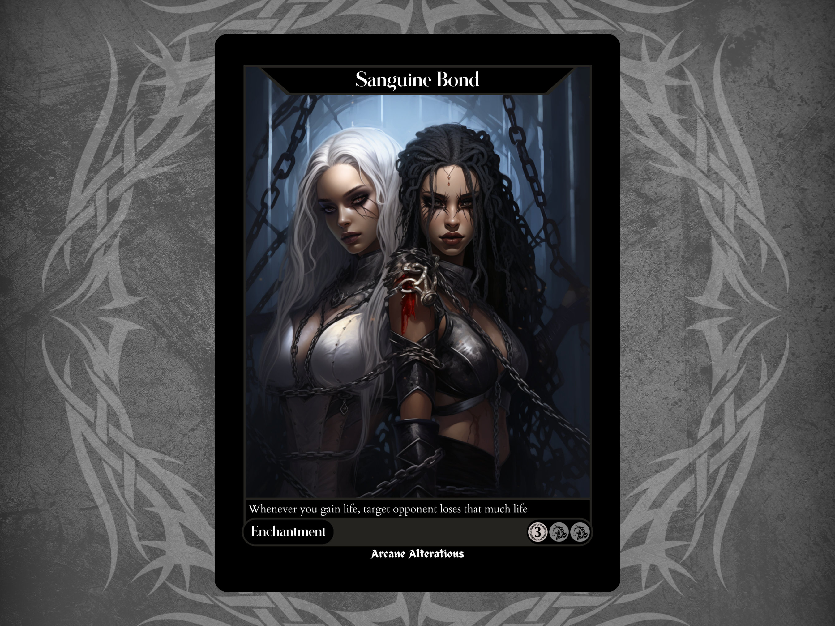 Sanguine Bond Full Art Custom Card Etsy