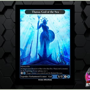 Thassa, God of the Sea - Full Art Custom Card - Etsy