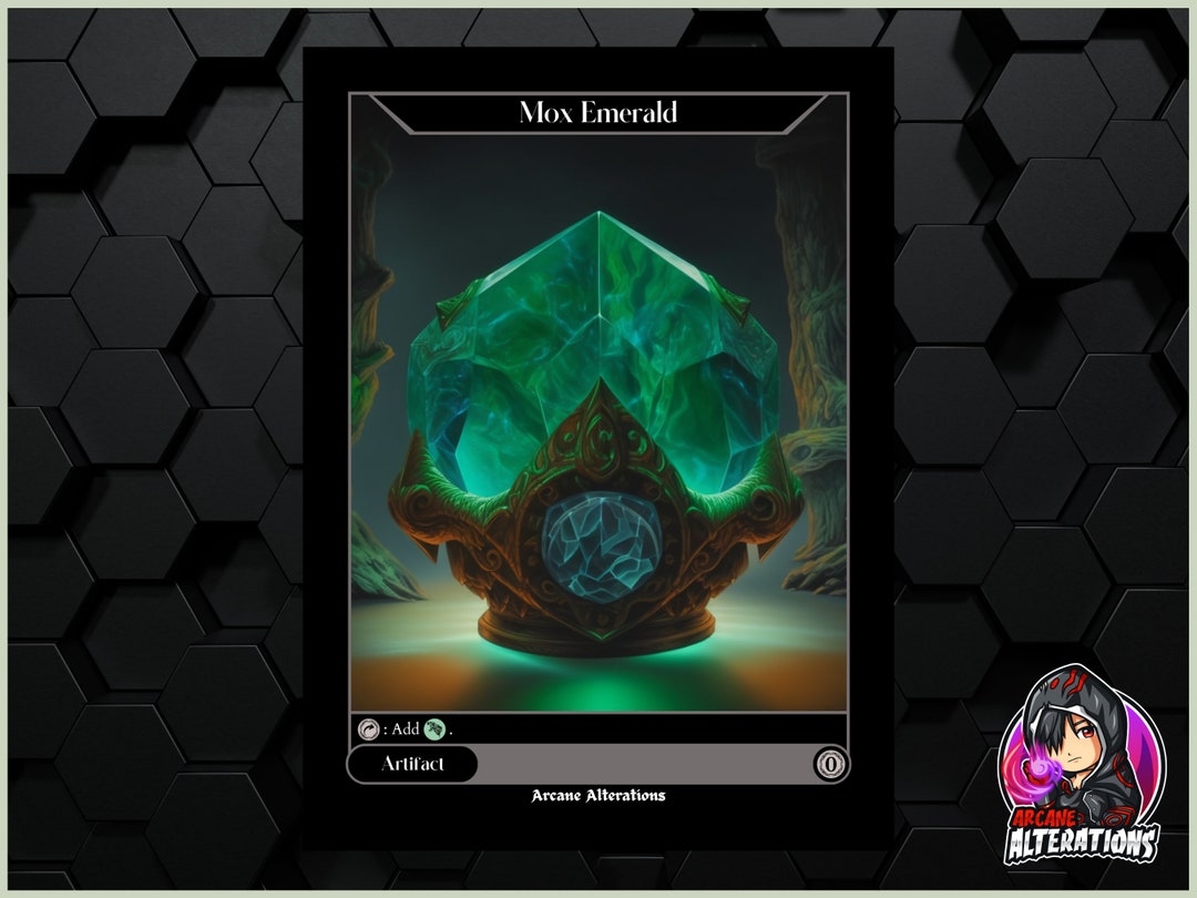 Mox Emerald Full Art Custom Card - Etsy