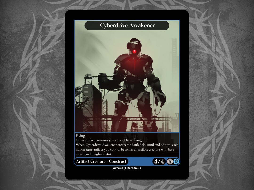 Cyberdrive Awakener - Full Art Custom Card - Etsy