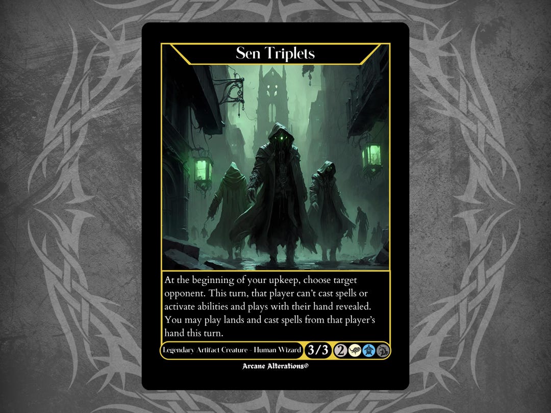 Sen Triplets - Full Art Custom Card - Etsy