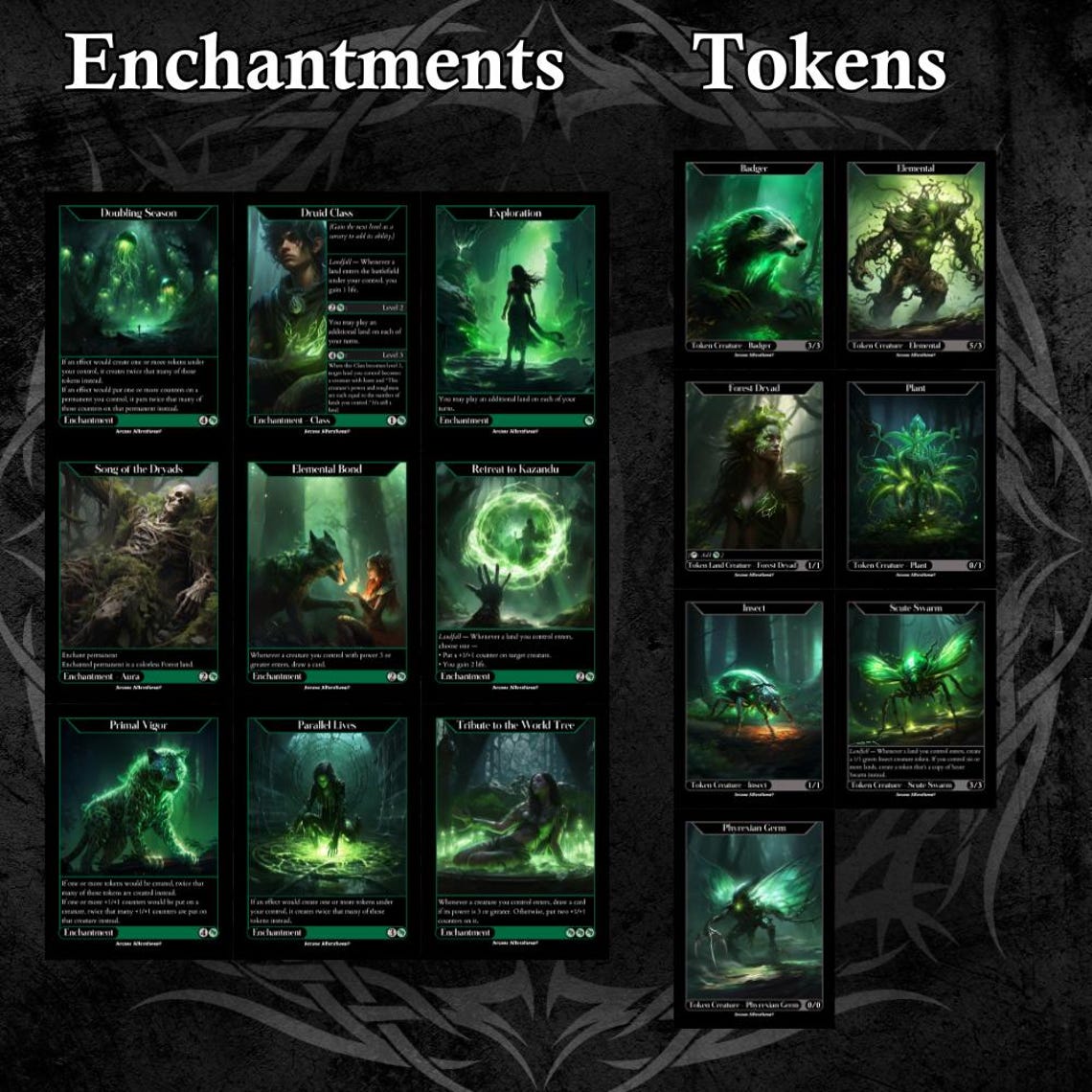 Greensleeves Landfall Commander Deck Fully Custom - Etsy
