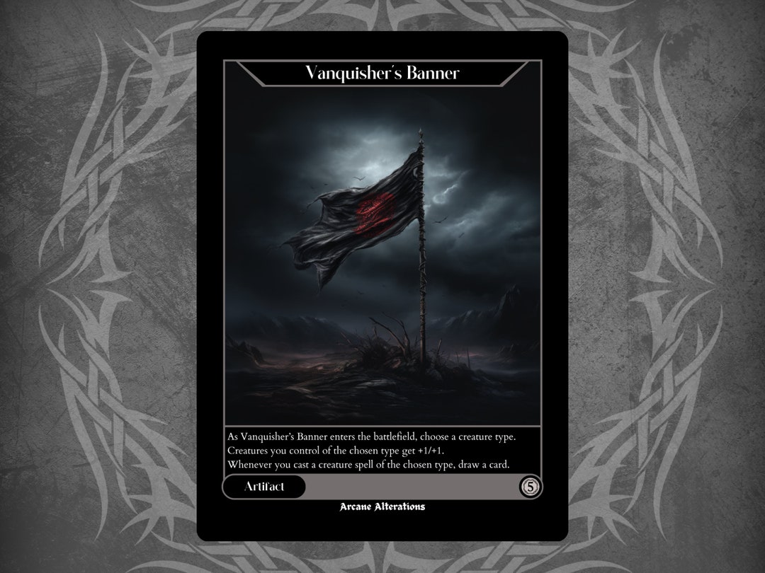Vanquisher's Banner - Full Art Custom Card - Etsy