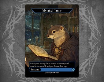 Mystical Tutor Full Art Mtg Proxy Custom Card Holographic - Etsy