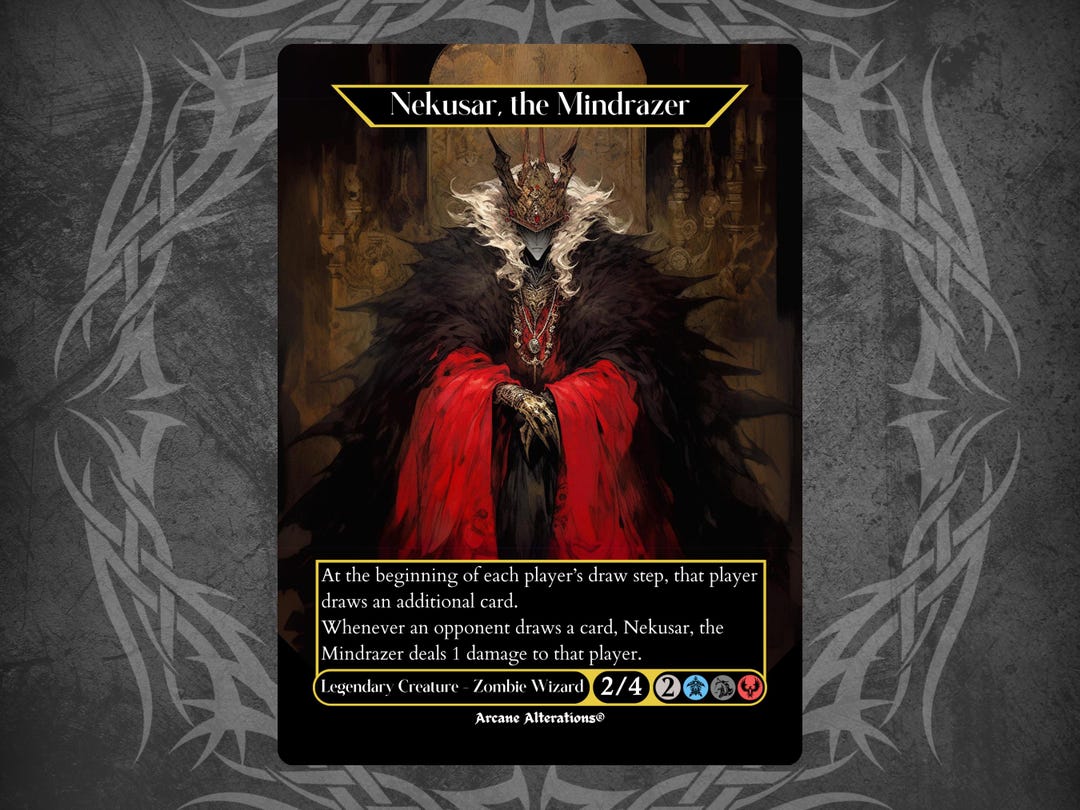 Nekusar, the Mindrazer - Proxy Full Art Custom Card - Etsy