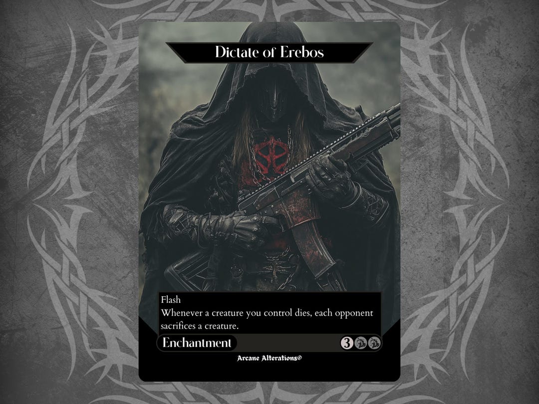 Dictate of Erebos - Proxy Full Art Custom Card - Etsy