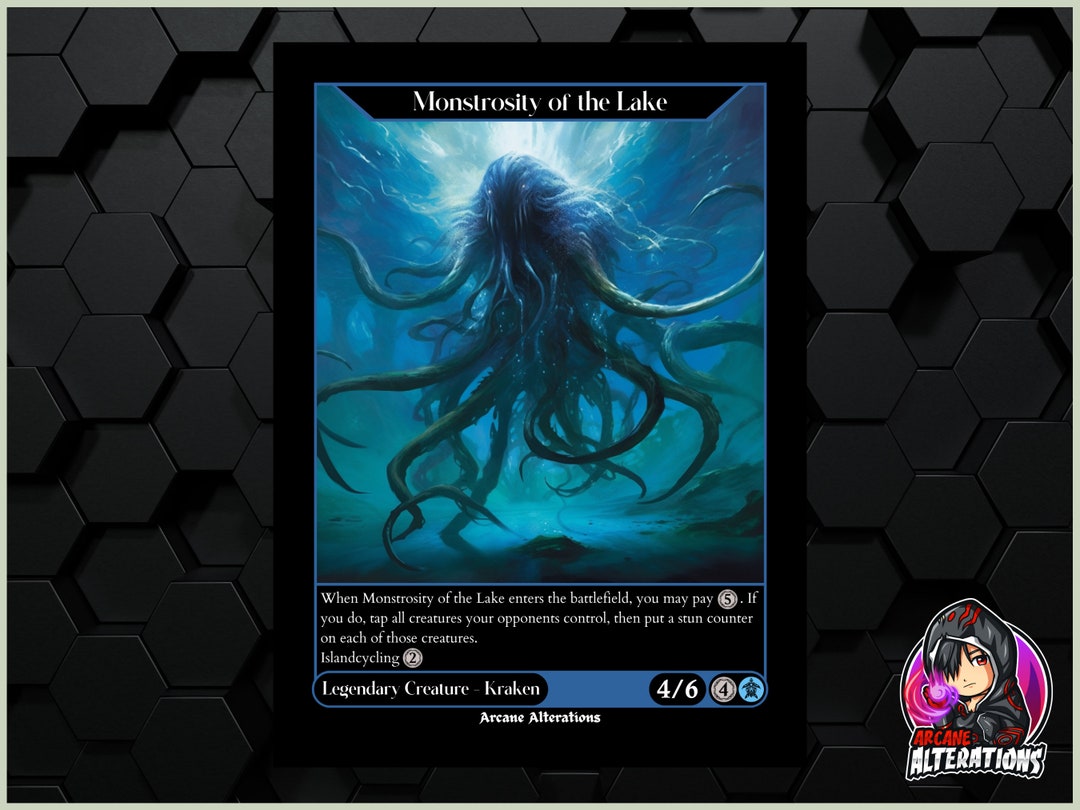 Monstrosity of the Lake - Full Art Custom Card - Etsy