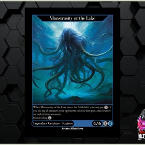 Monstrosity of the Lake - Full Art Custom Card - Etsy