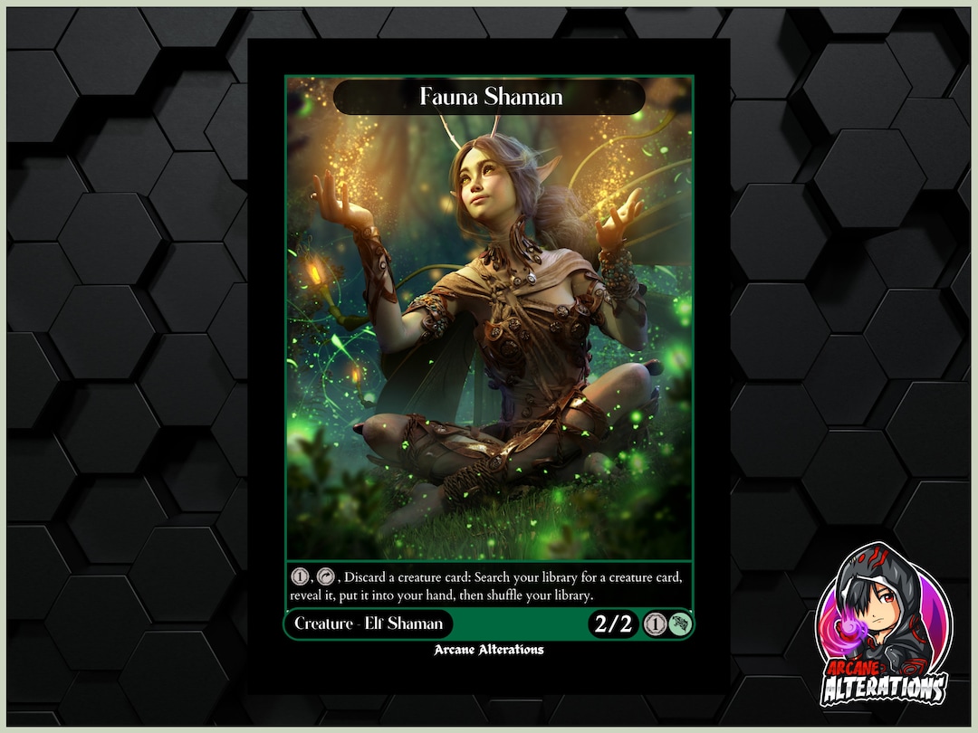 Fauna Shaman - Full Art Custom Card - Etsy