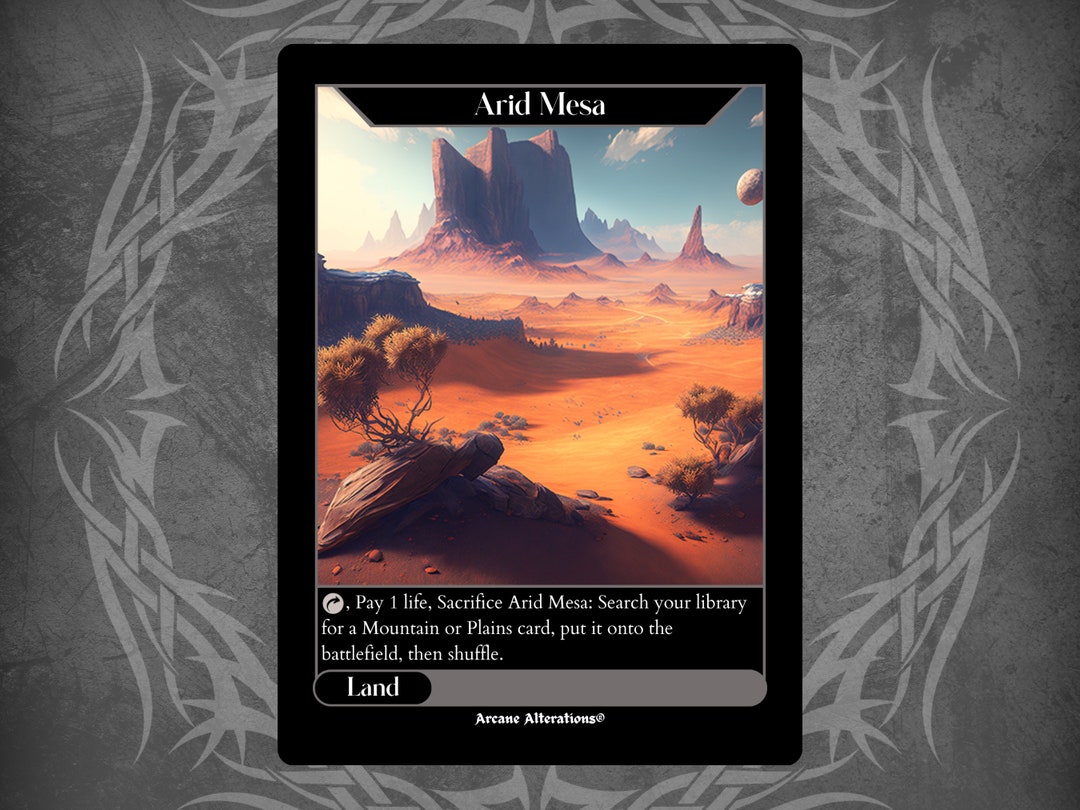 Arid Mesa - Full Art Custom Card - Etsy