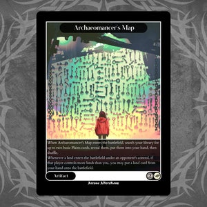 Archaeomancer's Map Full Art Custom Card - Etsy
