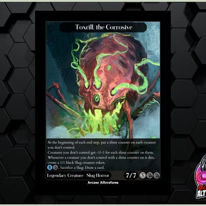 Toxrill, the Corrosive - Full Art Custom Card - Etsy