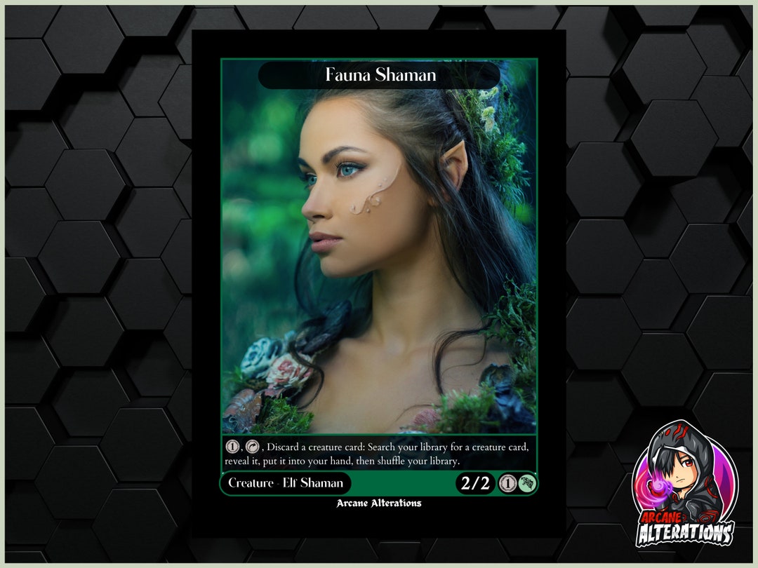 Fauna Shaman Full Art Custom Card - Etsy