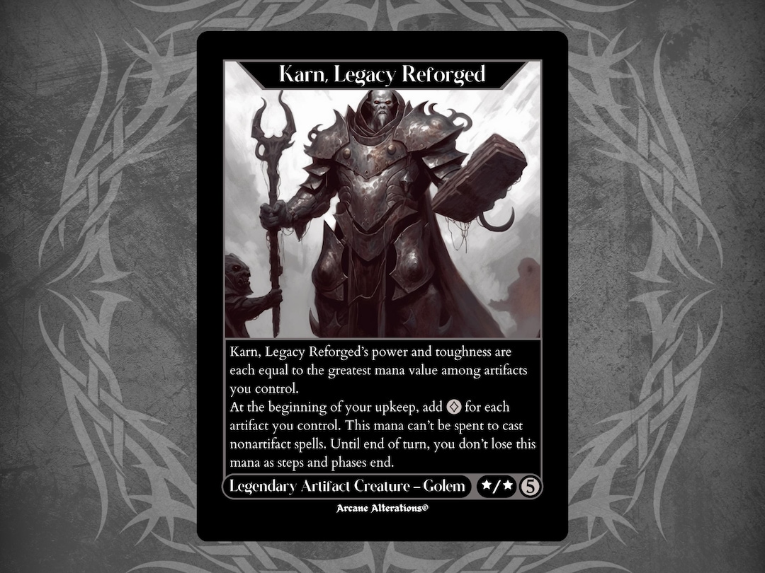 Karn, Legacy Reforged - Full Art Custom Card - Etsy
