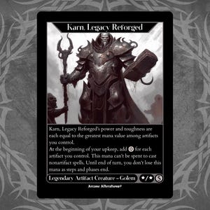 Karn, Legacy Reforged - Full Art Custom Card - Etsy