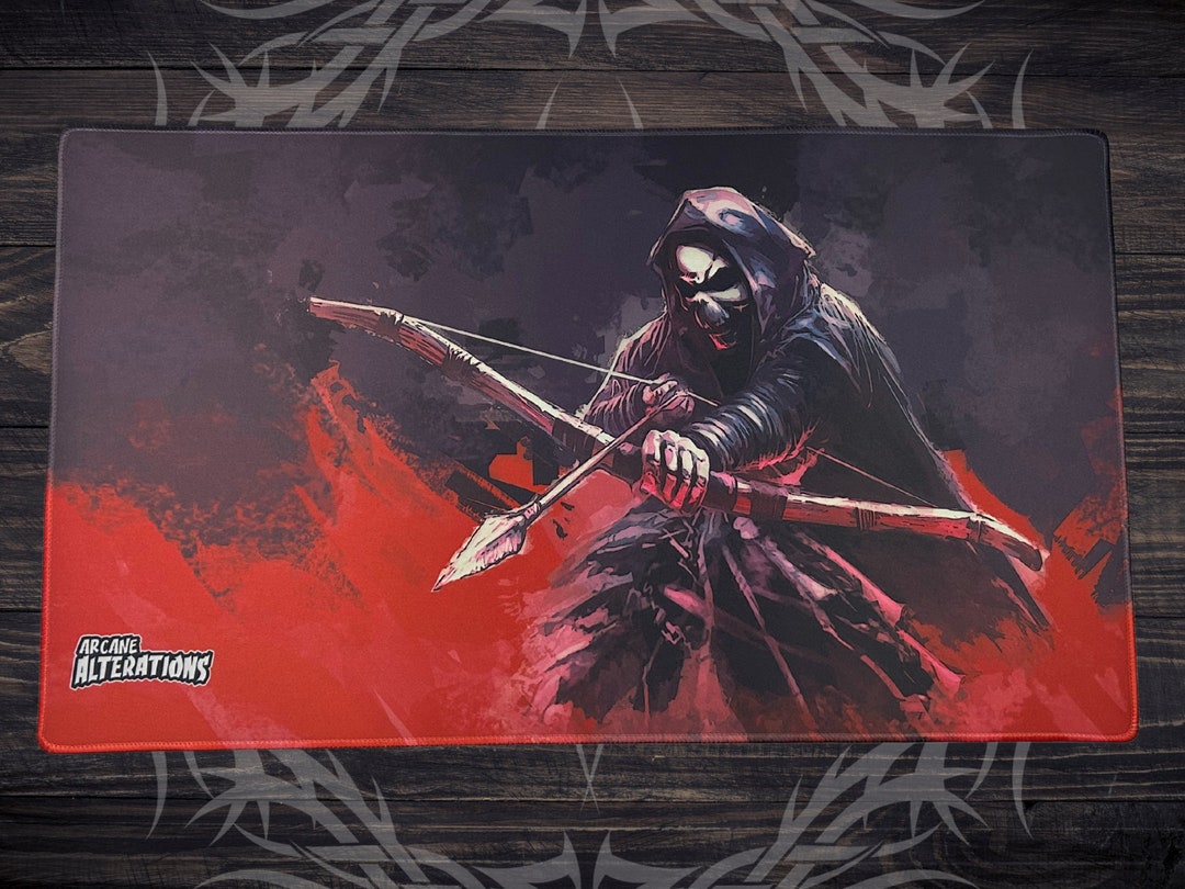 Undead Archer Playmat TCG Stitched Edges 600*350*2mm Mousepad - Etsy