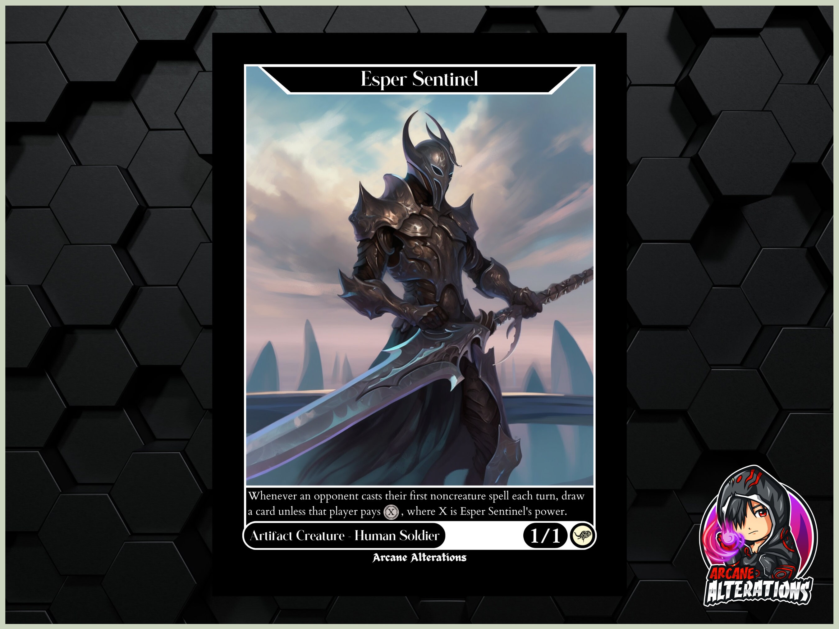 Esper Sentinel Full Art Custom Card - Etsy
