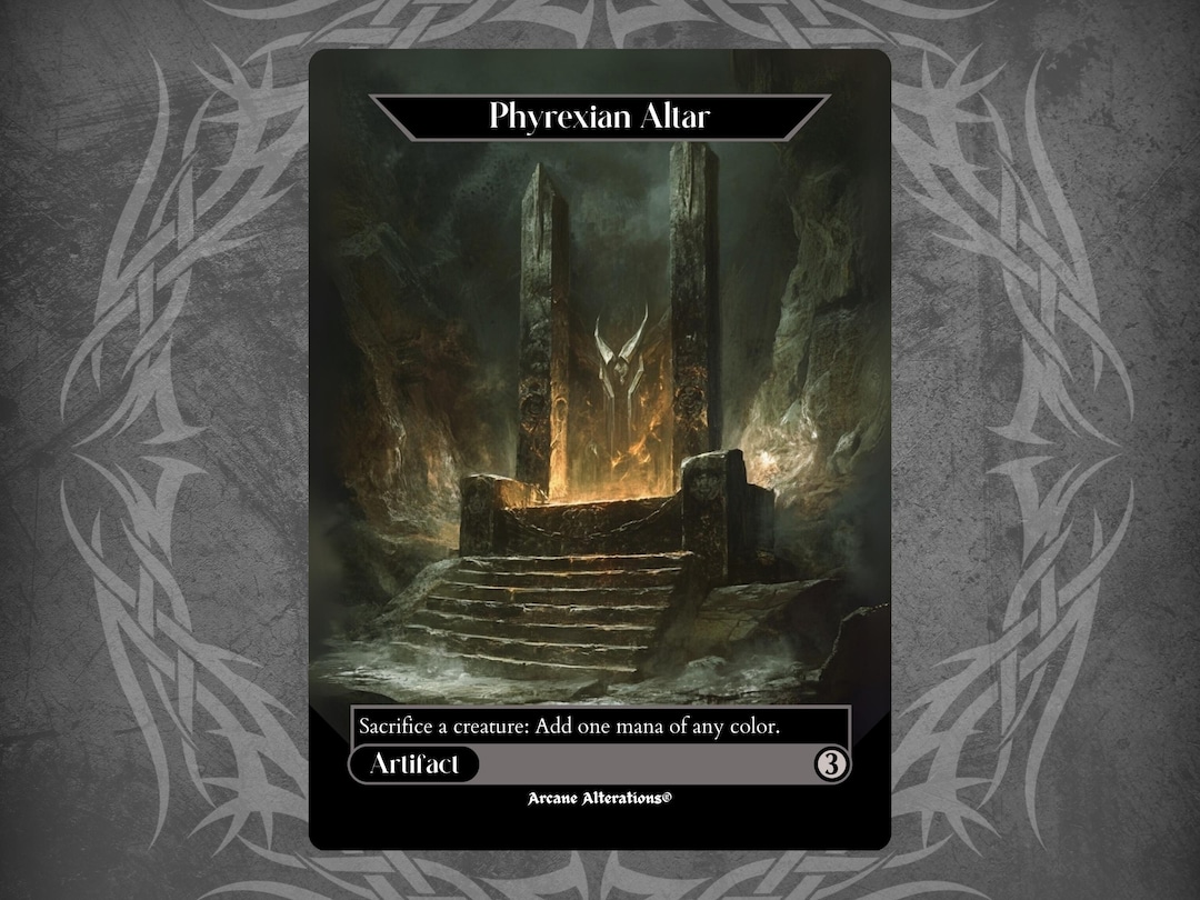 Phyrexian Altar - Proxy Full Art Custom Card - Etsy