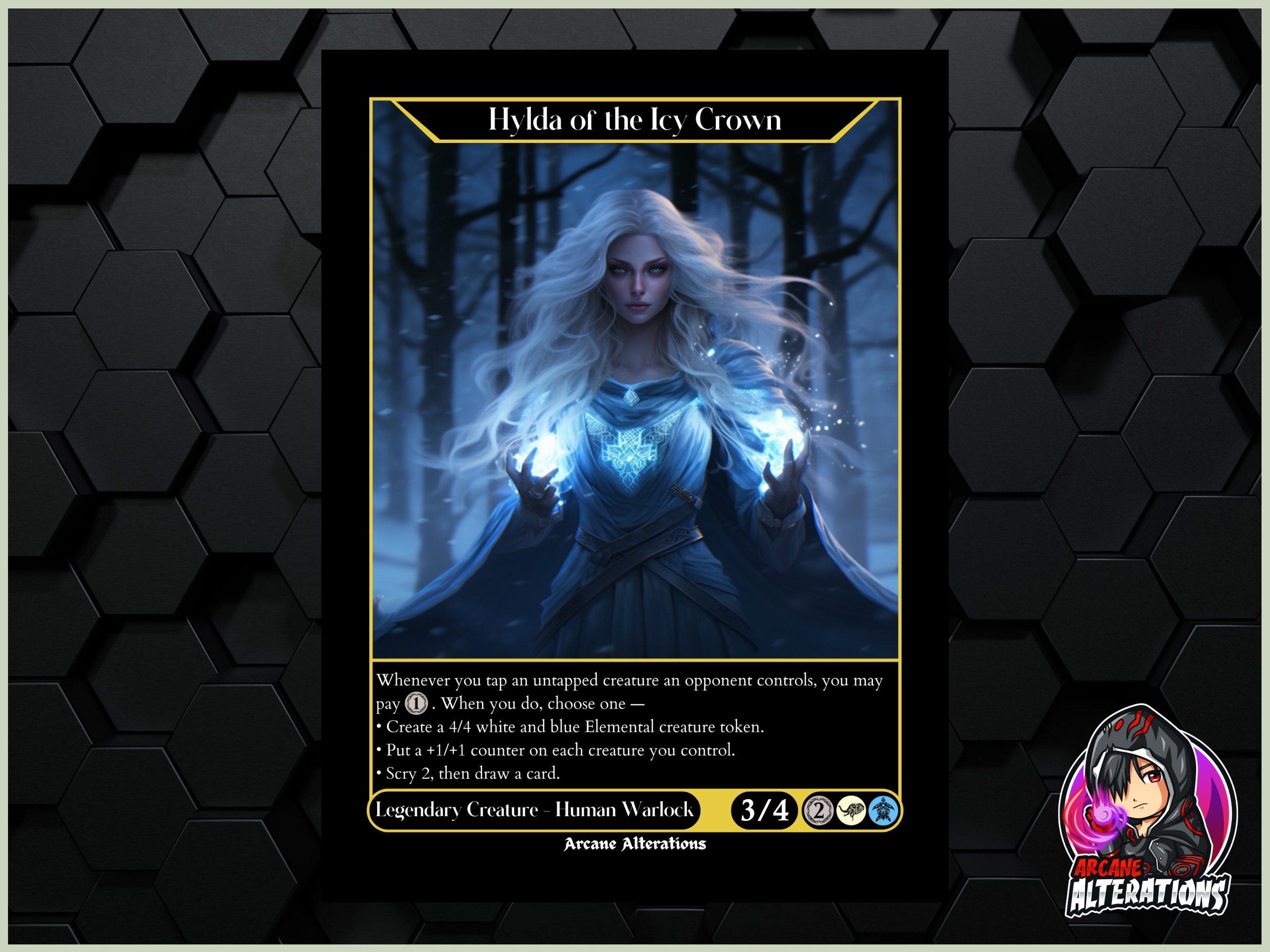 Hyldra of the Icy Crown Full Art Custom Card - Etsy
