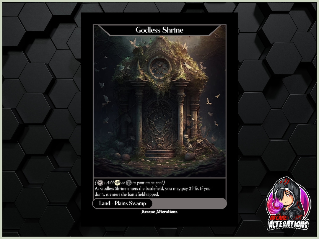 Godless Shrine - Full Art Custom Card - Etsy